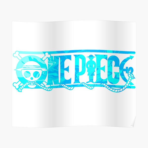 "Blue Marble One Piece Logo" Poster for Sale by LunarDesigns14 | Redbubble