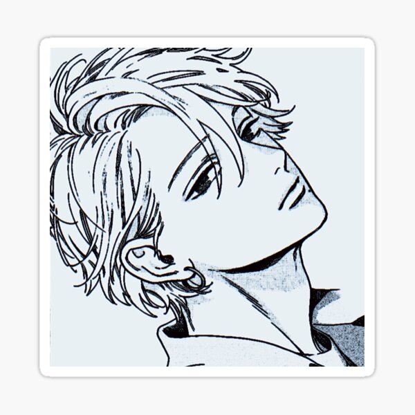 "Kohaku Ichimura Manga Art Design" Sticker for Sale by hazyweather ...