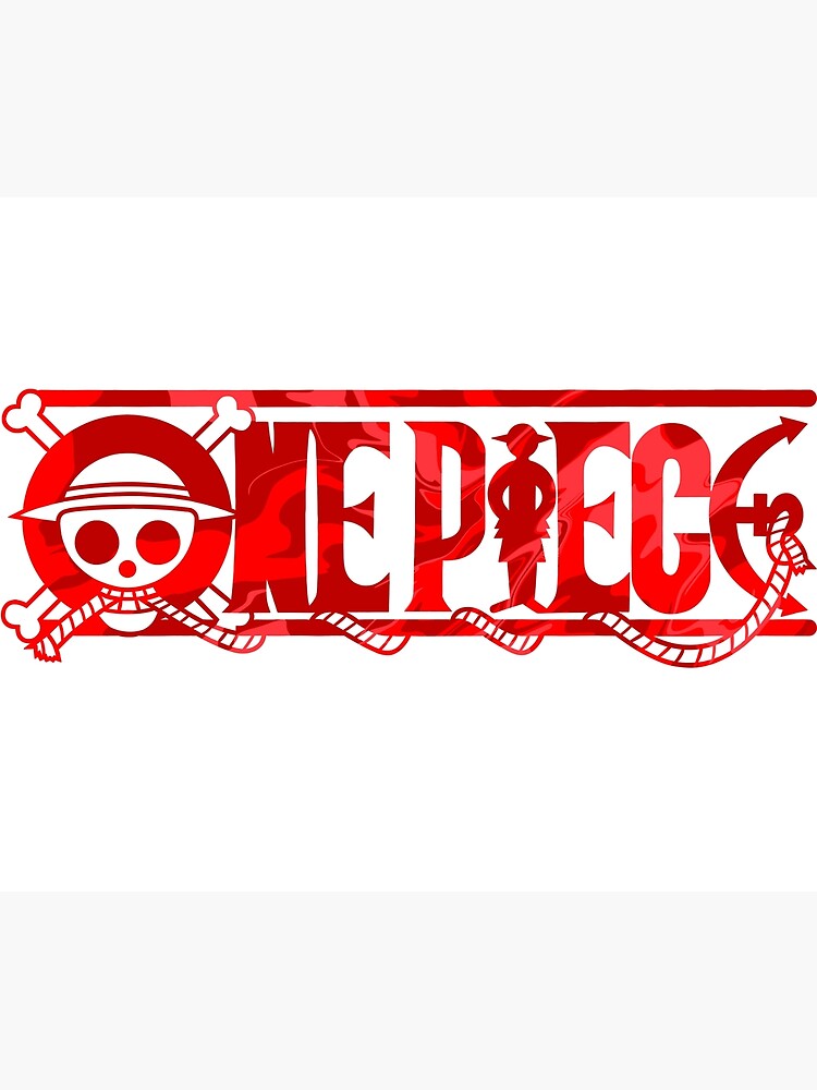 "Red Marble One Piece Logo" Poster for Sale by LunarDesigns14 | Redbubble