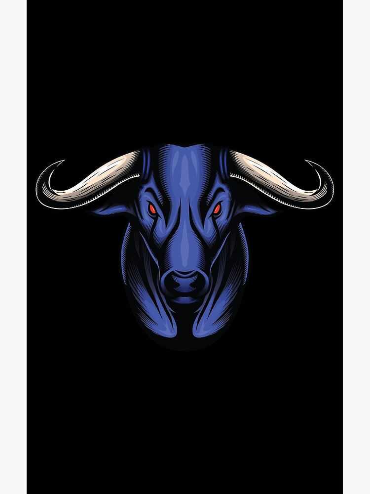 "Scary Angry Bull Graphic Design" Poster for Sale by DANIELXY | Redbubble