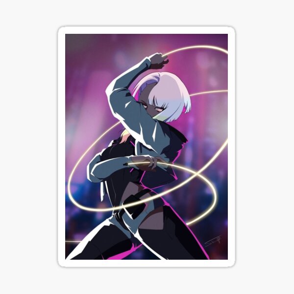 " Cyberpunk Edgerunners - Lucy" Sticker for Sale by hmalgez | Redbubble