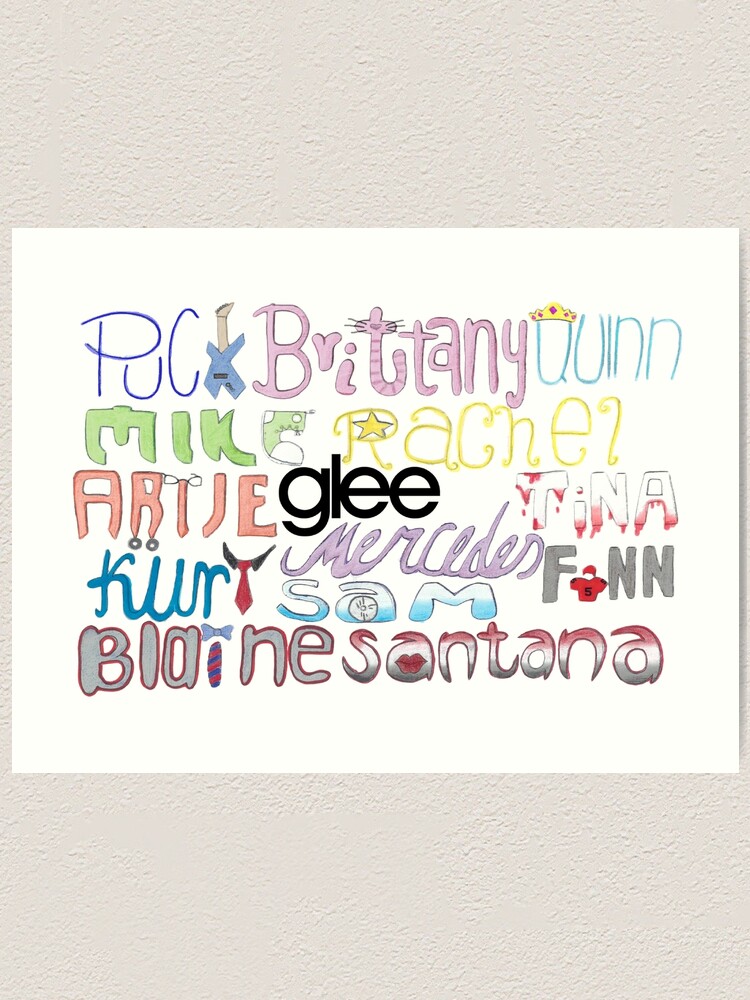"Glee Large" Art Print for Sale by Katemorey09 | Redbubble
