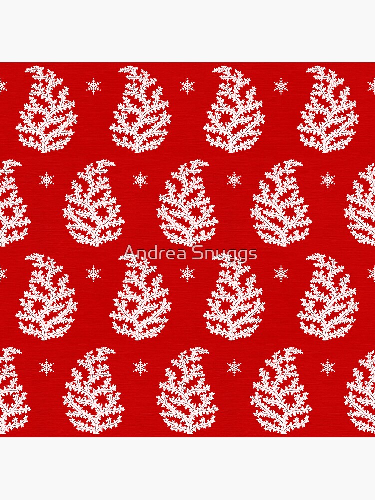 "Paisley Christmas tree" Sticker for Sale by Dorea-Ann-Chan | Redbubble