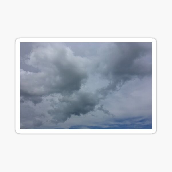 "Dark Puffy Clouds - Cloudy Day" Sticker for Sale by Ric1926 | Redbubble