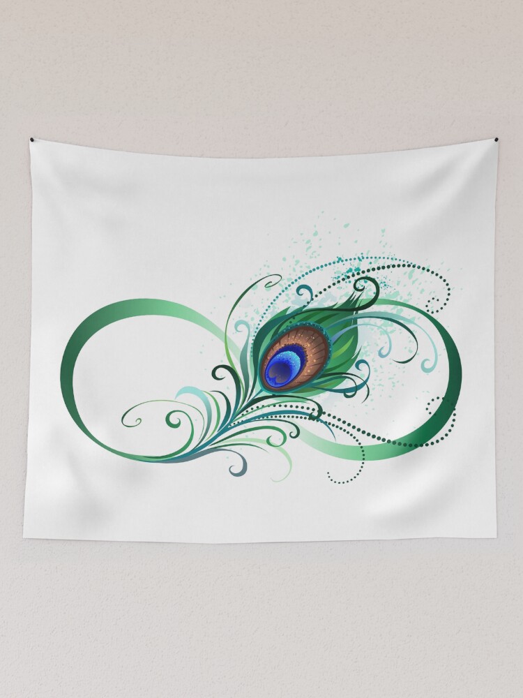 Infinity Symbol With Peacock Feather Peacock Feather Meaning And