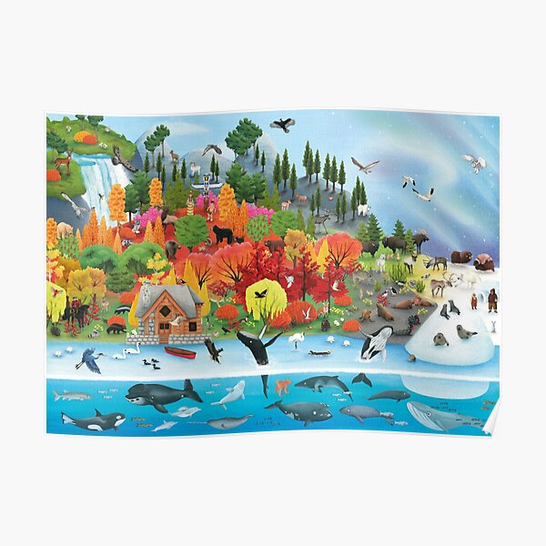 "Canada Wilderness Hidden Object" Poster for Sale by CorinnaArauner ...