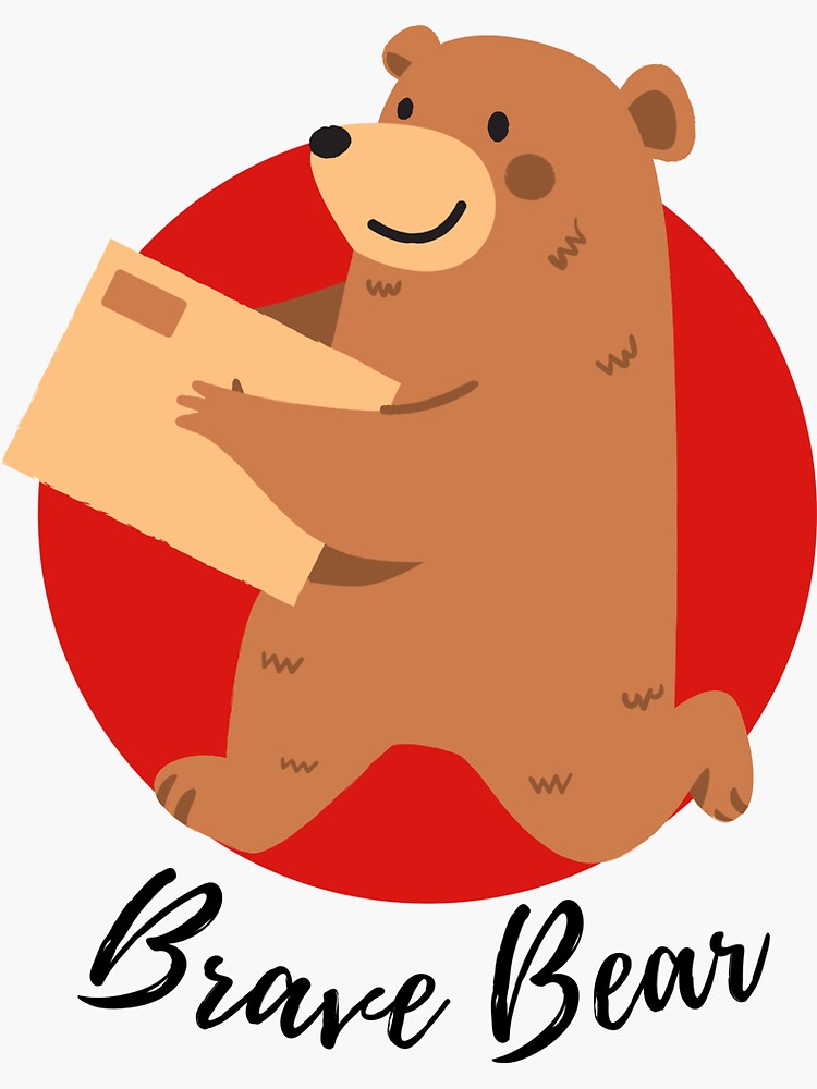 "the east is brave bears sticker" Sticker for Sale by LucyLeko | Redbubble