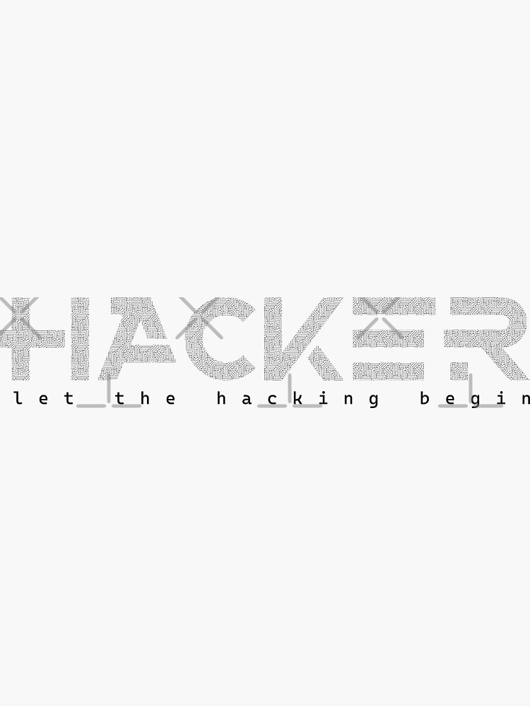 "hacker" Sticker for Sale by MagMuRe | Redbubble