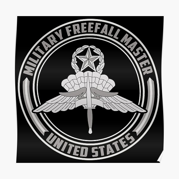 "Military Freefall Parachutist #2783" Poster for Sale by Rare-Militia ...