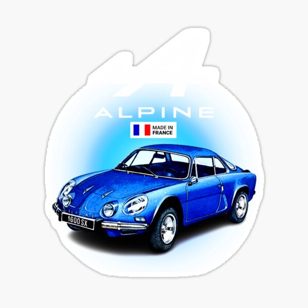 "Alpine car 110" Sticker for Sale by Esadamara | Redbubble