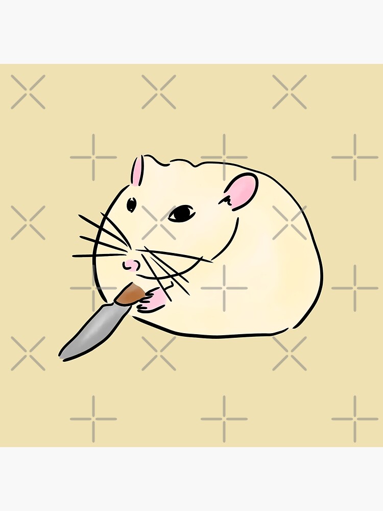 "Hamster with knife" Poster for Sale by personpotato | Redbubble