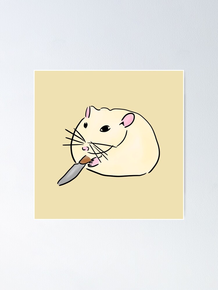 "Hamster with knife" Poster for Sale by personpotato | Redbubble