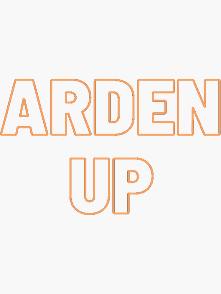 "Arden Up " Sticker for Sale by ConkersCreat | Redbubble
