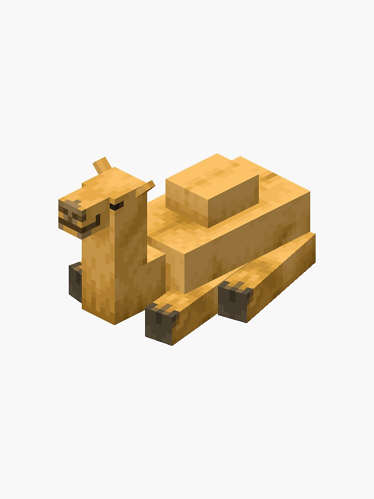 "minecraft camel sitting" Sticker for Sale by rcvenger | Redbubble