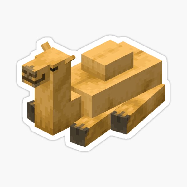 "minecraft camel sitting" Sticker for Sale by rcvenger | Redbubble