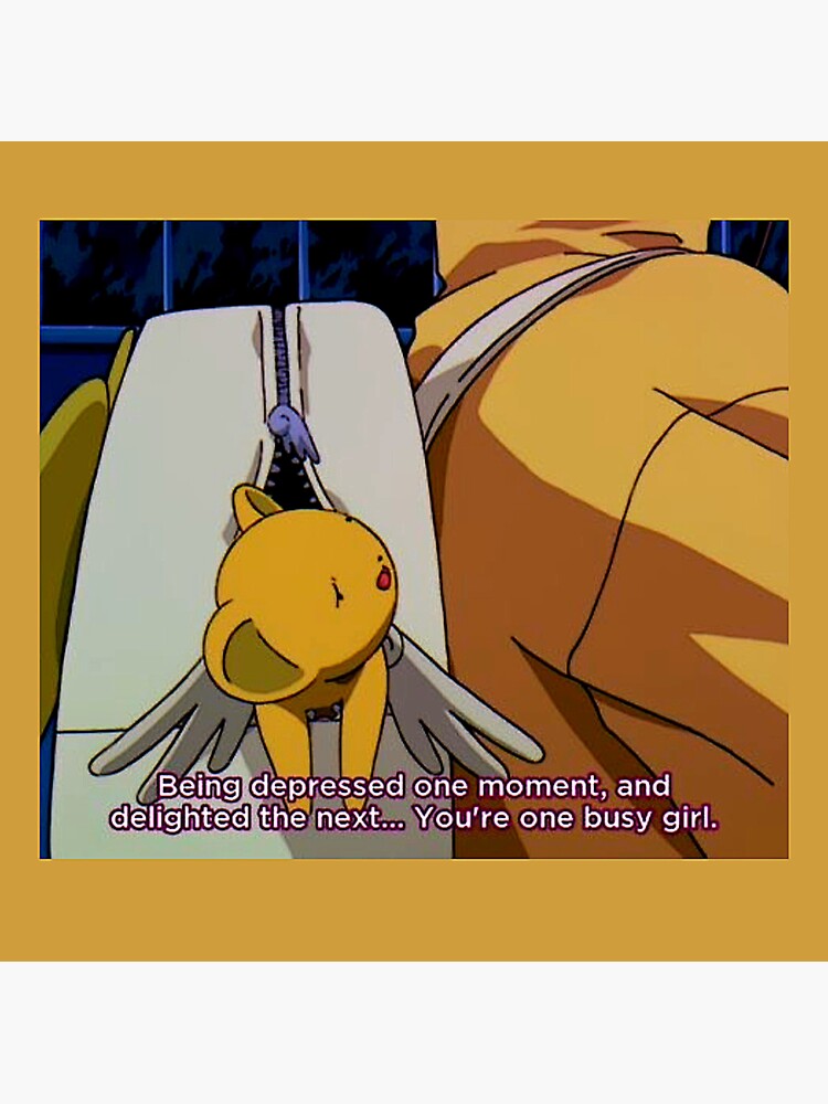 "Cerberus/Kero-chan Anime Art Design" Sticker for Sale by hazyweather ...