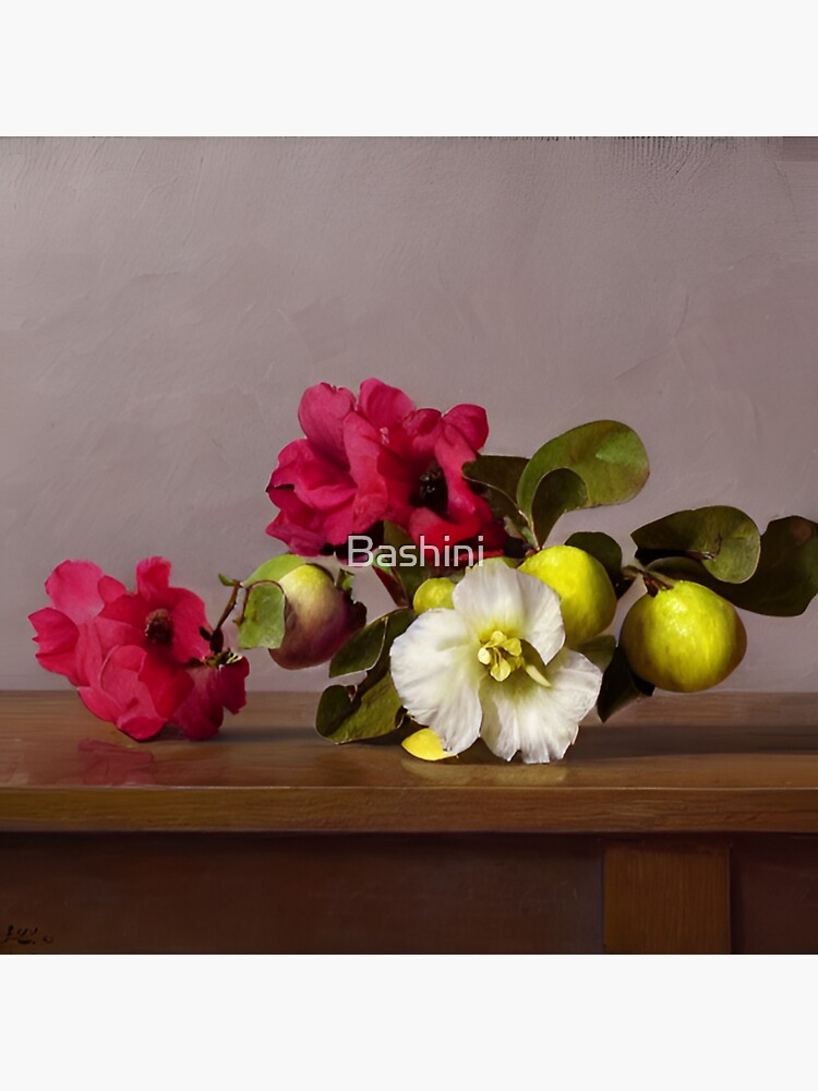 "Quince tree" Sticker for Sale by Bashini | Redbubble