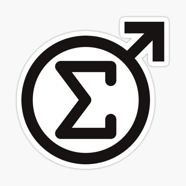 "Sigma Male - The Rise of Sigma - Essential t-Shirt" Sticker for Sale ...