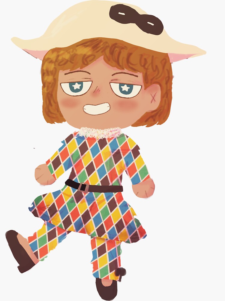 "stranger things robin buckley arlecchino chibi" Sticker for Sale by ...