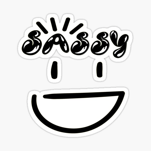 " Sassy adorable cute smiley face" Sticker for Sale by funcrast | Redbubble