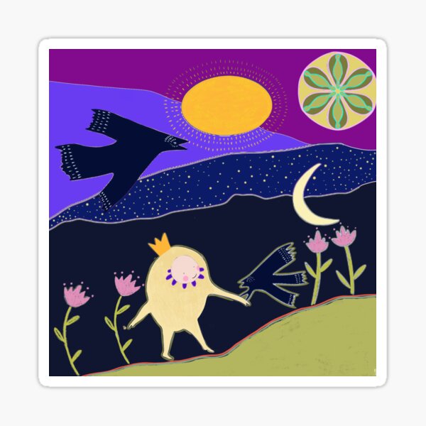 "Night Garden" Sticker for Sale by HealingHearts17 | Redbubble