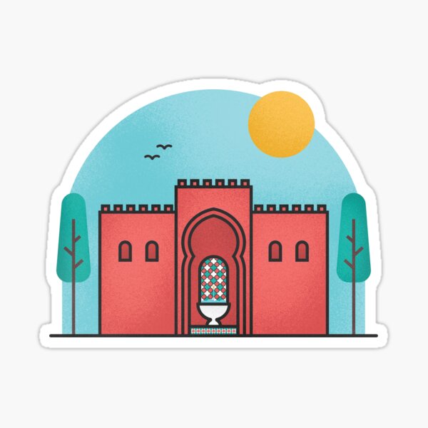 "Traditional Moroccan Fountain" Sticker for Sale by Marco-world | Redbubble
