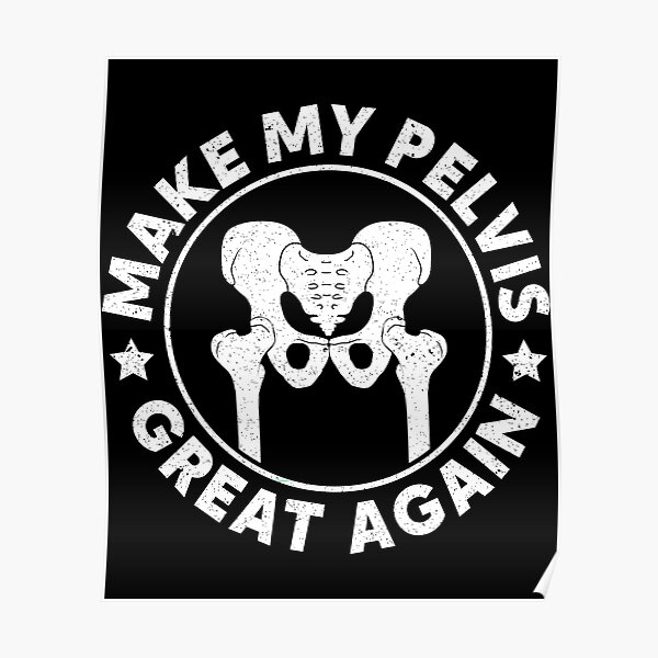 "Make My Pelvis Great Again Funny Pelvis Injury" Poster for Sale by ...