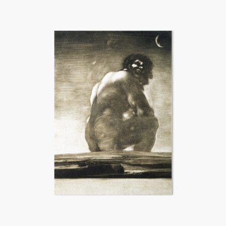 "Seated Giant, Francisco Goya" Art Board Print for Sale by MoreFaces ...