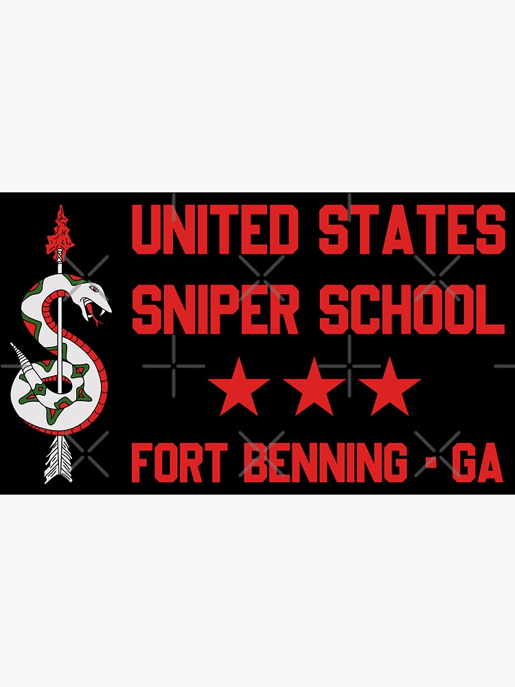 "Sniper School Fort Benning #2795" Sticker for Sale by Rare-Militia ...