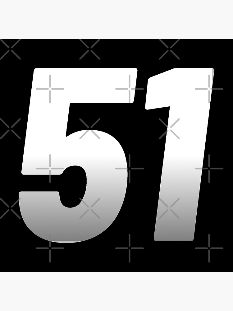 "Racing Number 51" Poster for Sale by dennystee | Redbubble