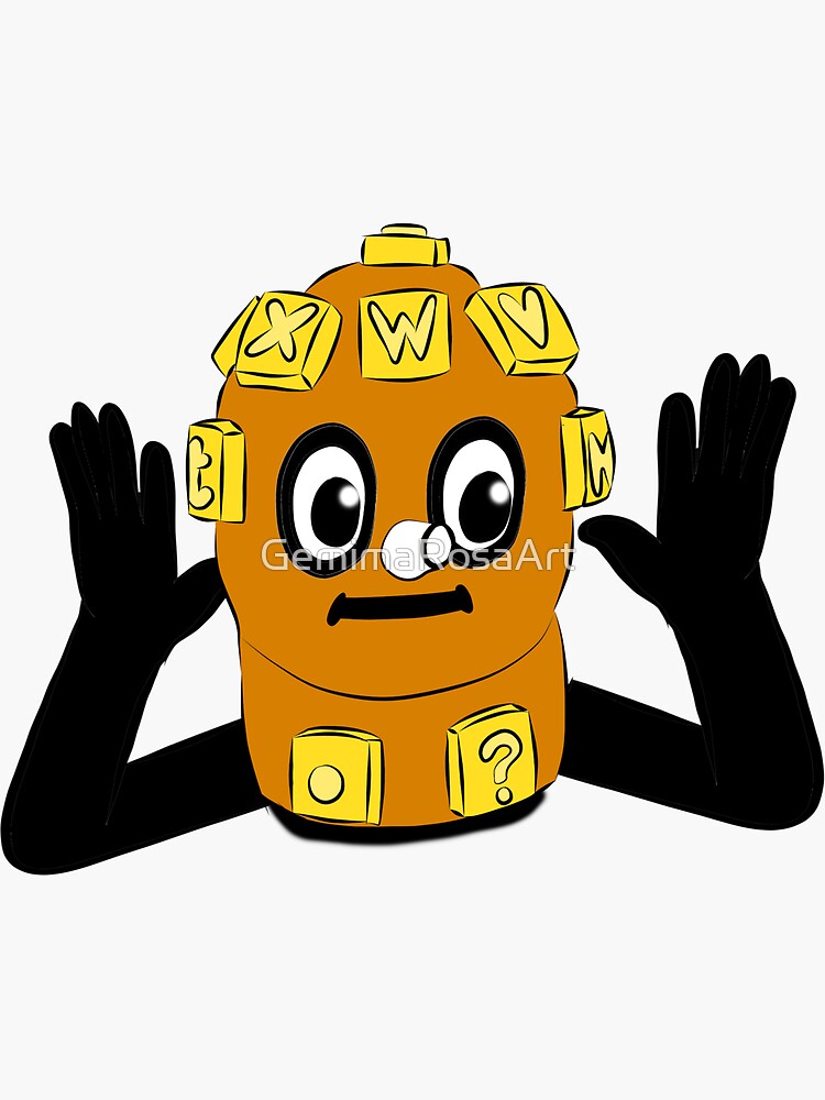 "Look and Read Wordy" Sticker for Sale by GemimaRosaArt | Redbubble