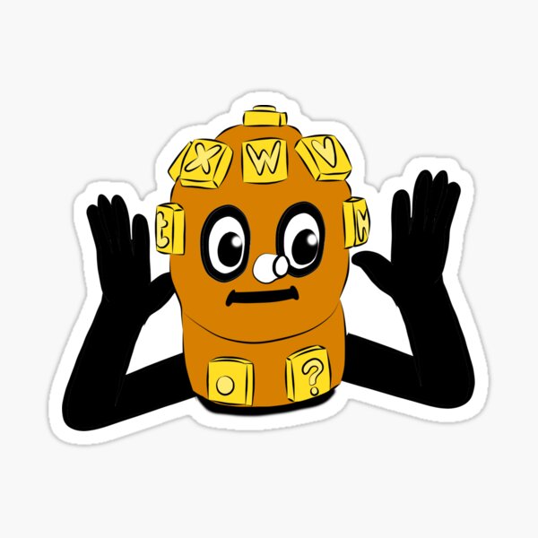 "Look and Read Wordy" Sticker for Sale by GemimaRosaArt | Redbubble