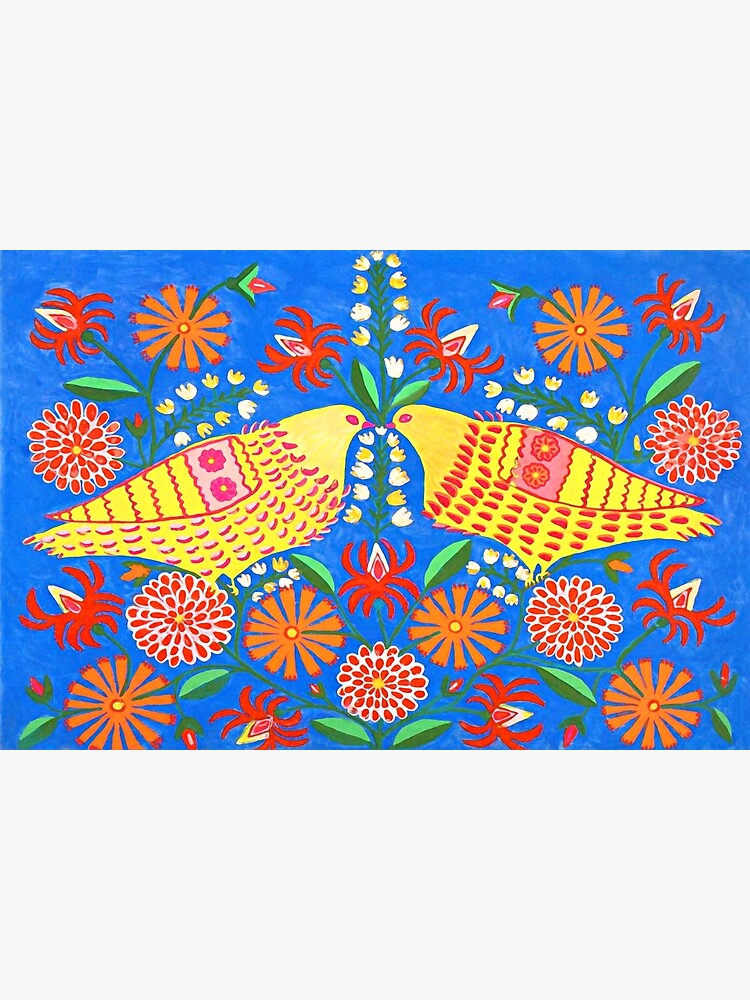 "Maria Prymachenko Pigeons Art Print 1968 Ukrainian Folk Art" Poster ...