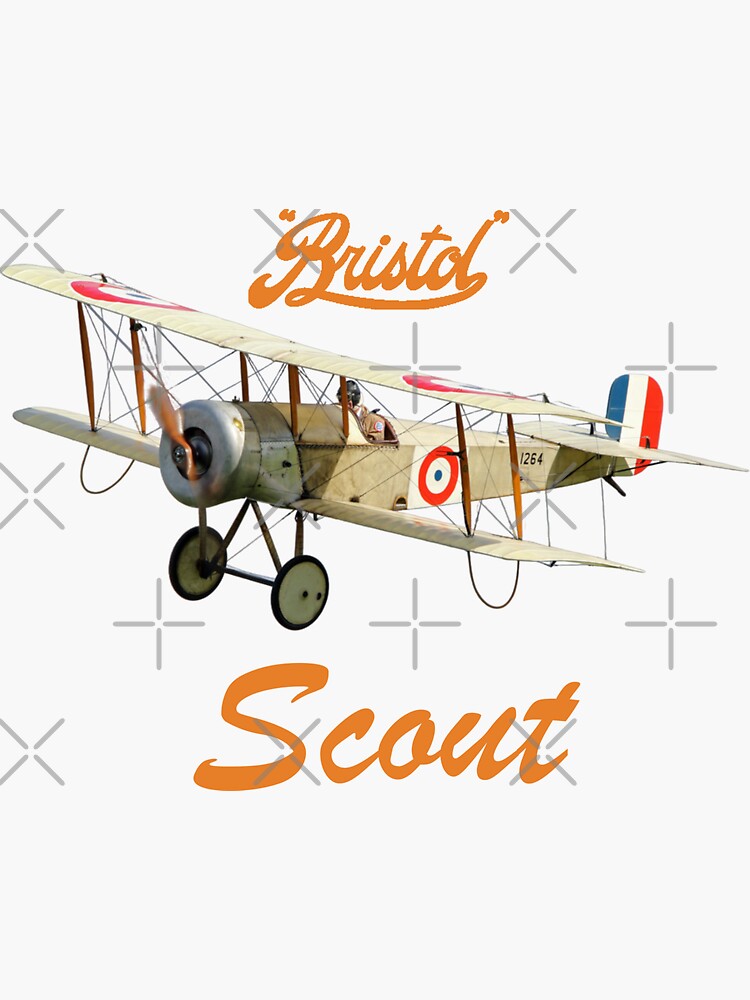 "Bristol Scout WW1 fast reconnaissance" Sticker for Sale by Digitalfred ...