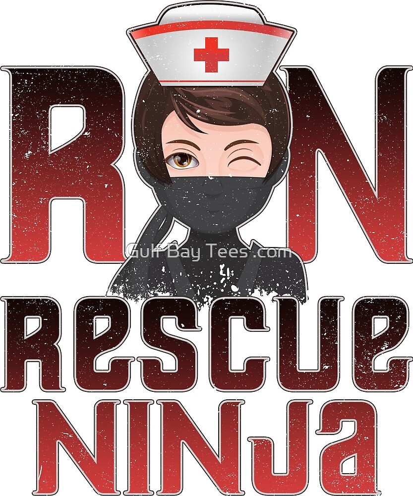 "Rescue Ninja Nurse T Shirt RN Ninja T Shirt Nurse T Shirt RN T Shirt ...