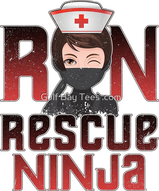 "Rescue Ninja Nurse T Shirt RN Ninja T Shirt Nurse T Shirt RN T Shirt ...