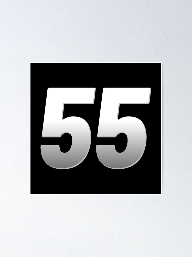 "Racing Number 55" Poster for Sale by dennystee | Redbubble