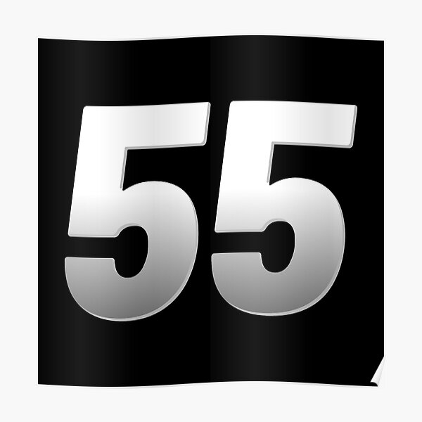 "Racing Number 55" Poster for Sale by dennystee | Redbubble