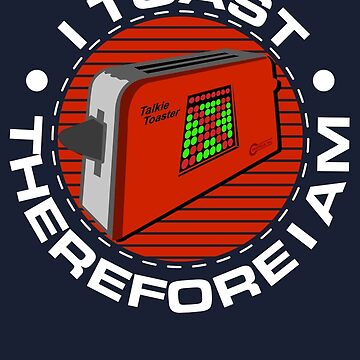 "Talkie Toaster - I Toast Therefore I Am" Sticker for Sale by McPod ...