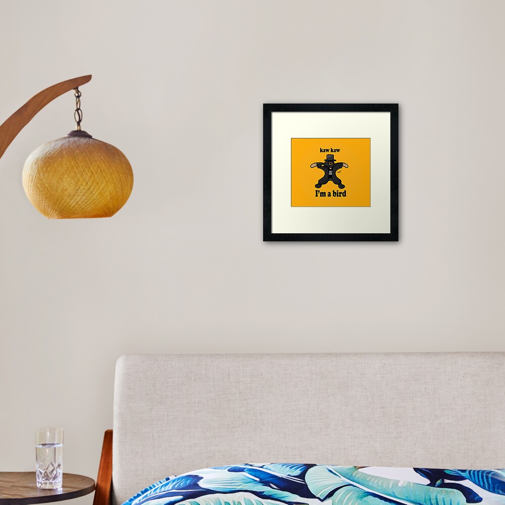 "Marty Bird Cartoon" Framed Art Print for Sale by notlimah-arik | Redbubble