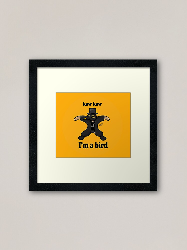 "Marty Bird Cartoon" Framed Art Print for Sale by notlimah-arik | Redbubble