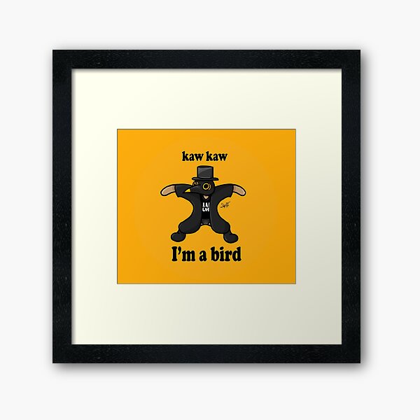"Marty Bird Cartoon" Framed Art Print for Sale by notlimah-arik | Redbubble