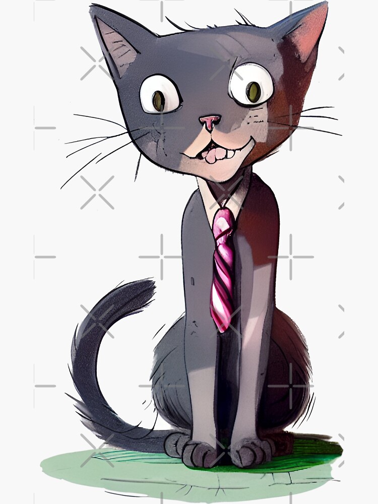 "Cute Cat Thomas" Sticker for Sale by thumbjoint | Redbubble