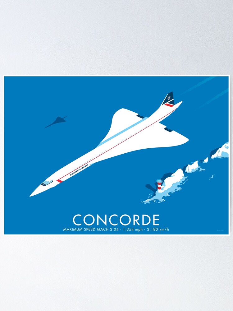 "Concorde" Poster by smillership | Redbubble
