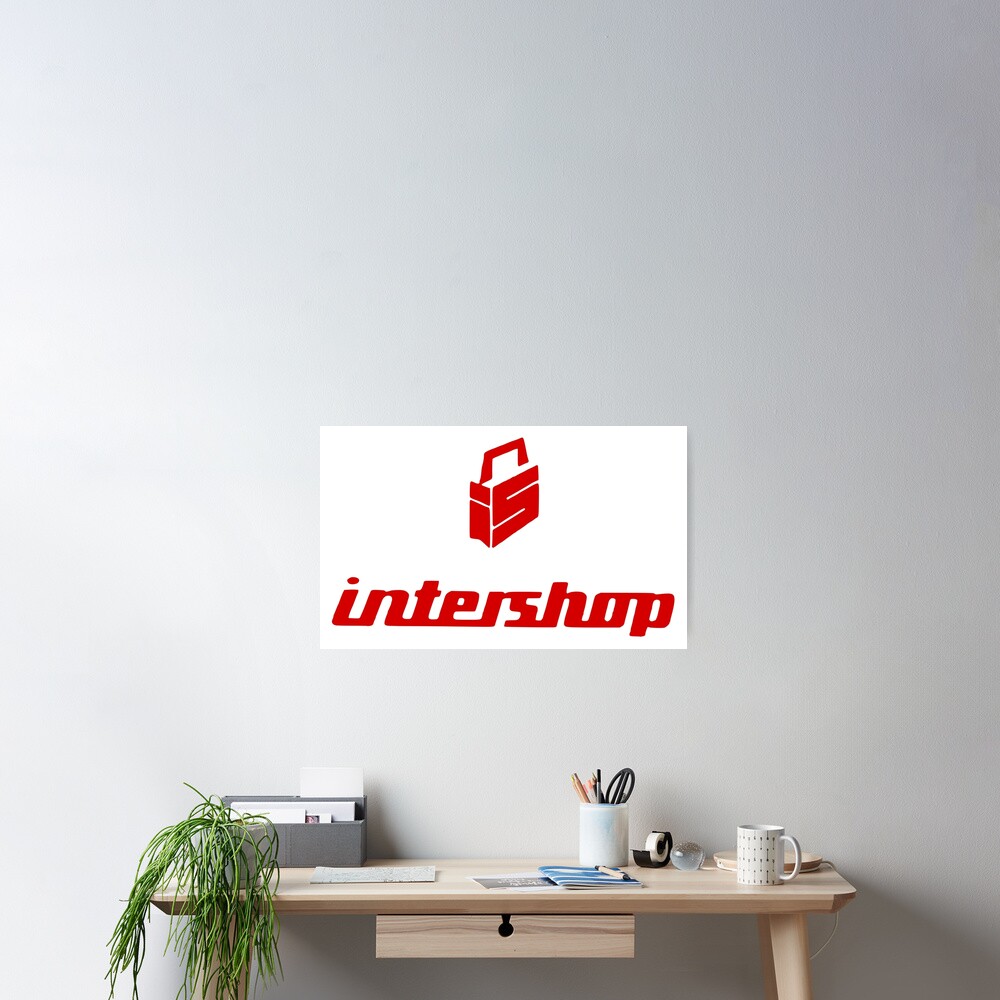 "INTERSHOP / DDR" Poster by DRgrfx | Redbubble