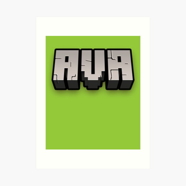 "Ava - Minecraft Nametag - Ava Minecraft Name Label" Art Print for Sale ...
