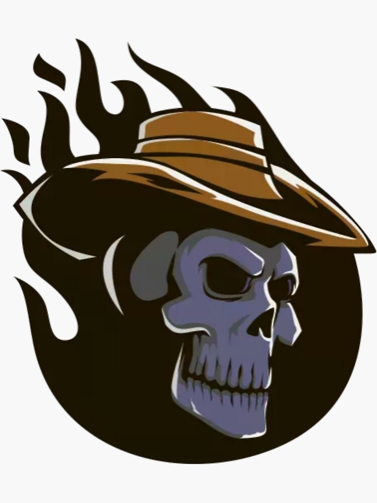 "Mafia skull" Sticker for Sale by LOCALITER | Redbubble