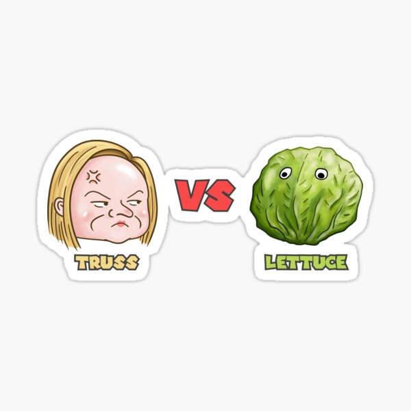 "Truss VS Lettuce" Sticker for Sale by Lakisha0326 | Redbubble