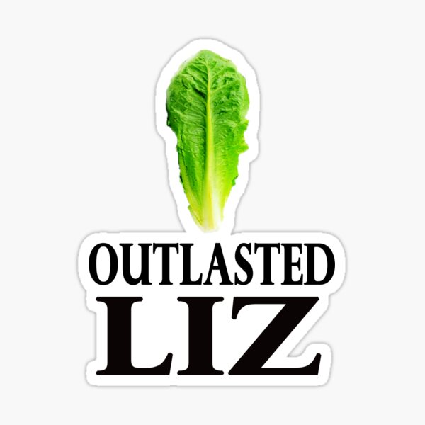 "LETTUCE OUTLASTED LIZ" Sticker for Sale by Essang | Redbubble