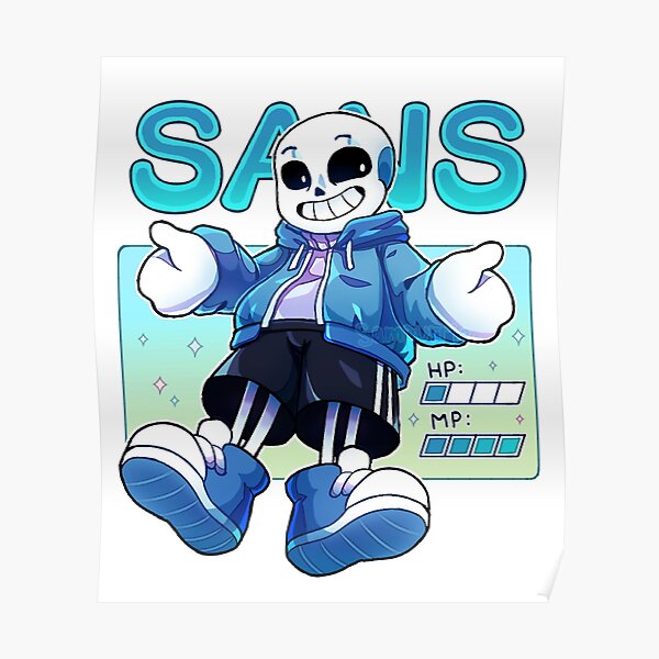 "Sans undertale new" Poster for Sale by sampurrie | Redbubble